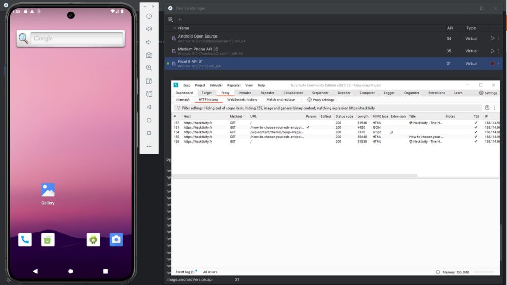 Setting up an Android emulator for pentest - Hacktivity